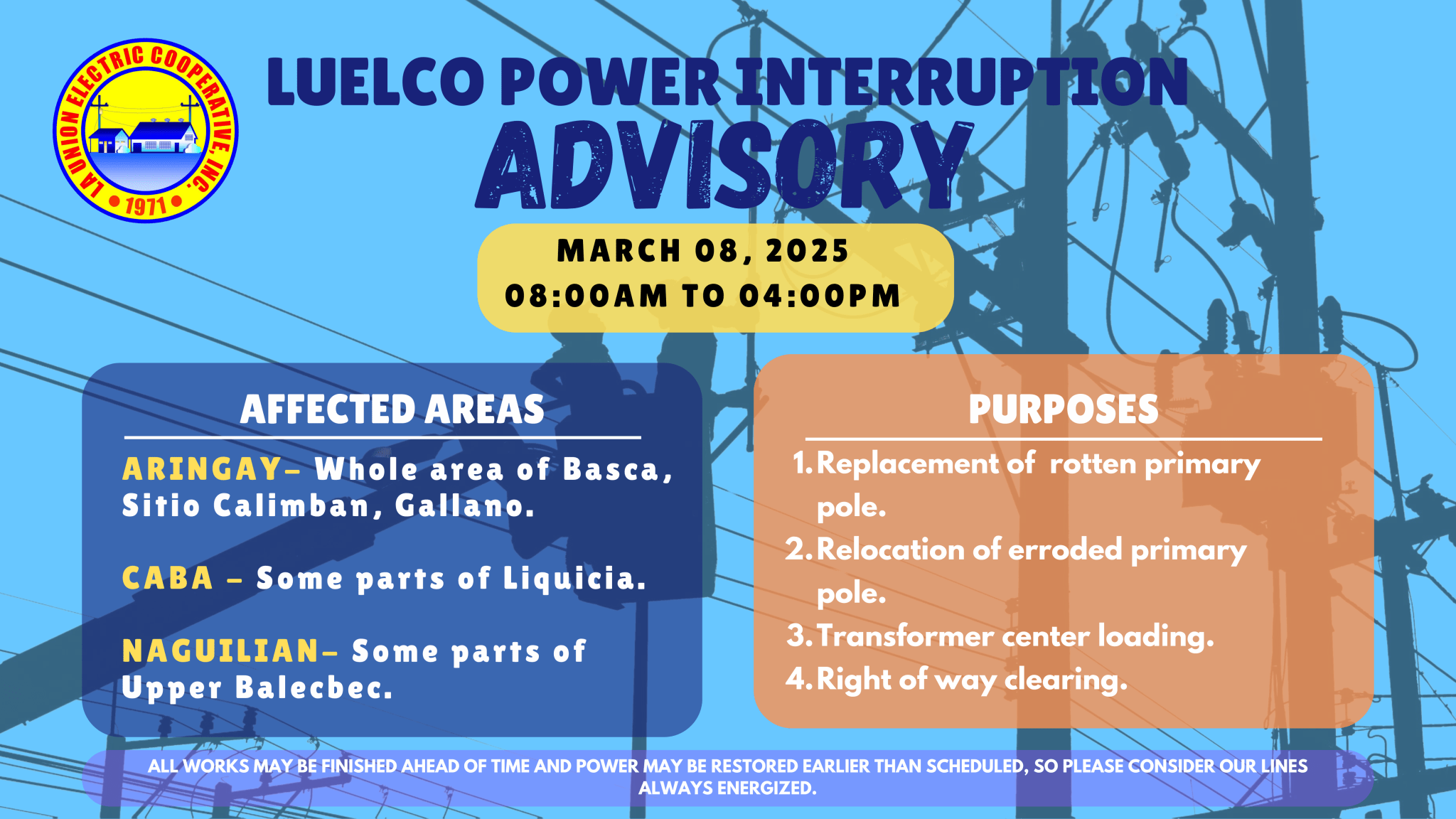LUELCO – La Union Electric Cooperative, Inc.